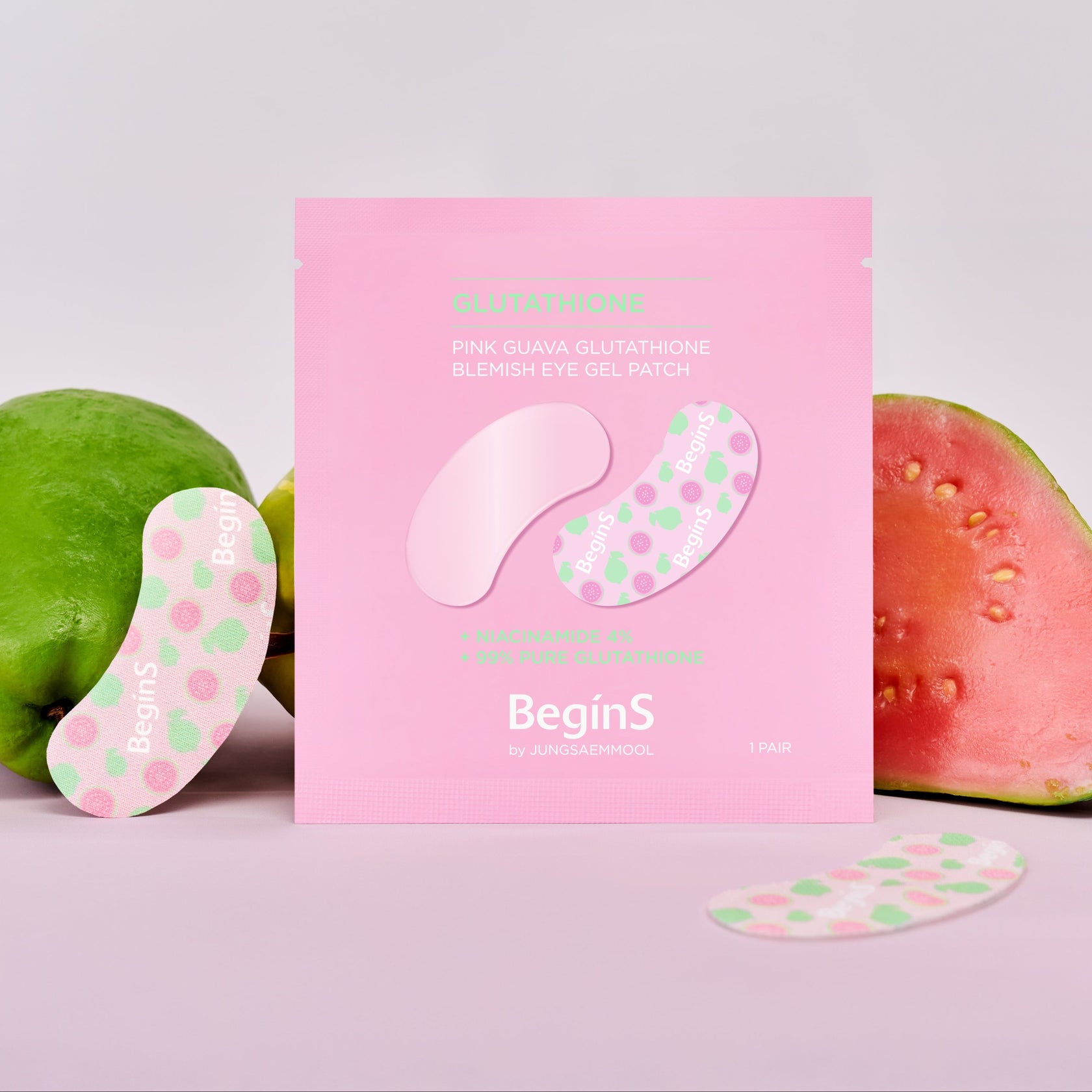 BeginS by JUNGSAEMMOOL Pink Guava Glutathione Blemish Eye Gel Patch (6